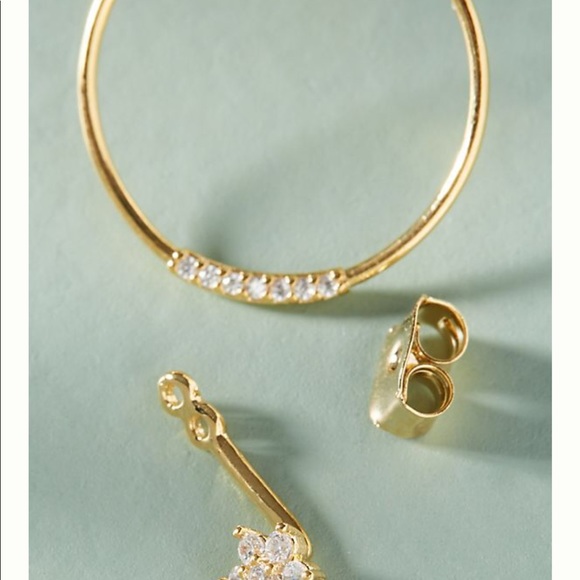 Anthropologie | Jewelry | Anthropologi Floating Star Front Back Earring ...
